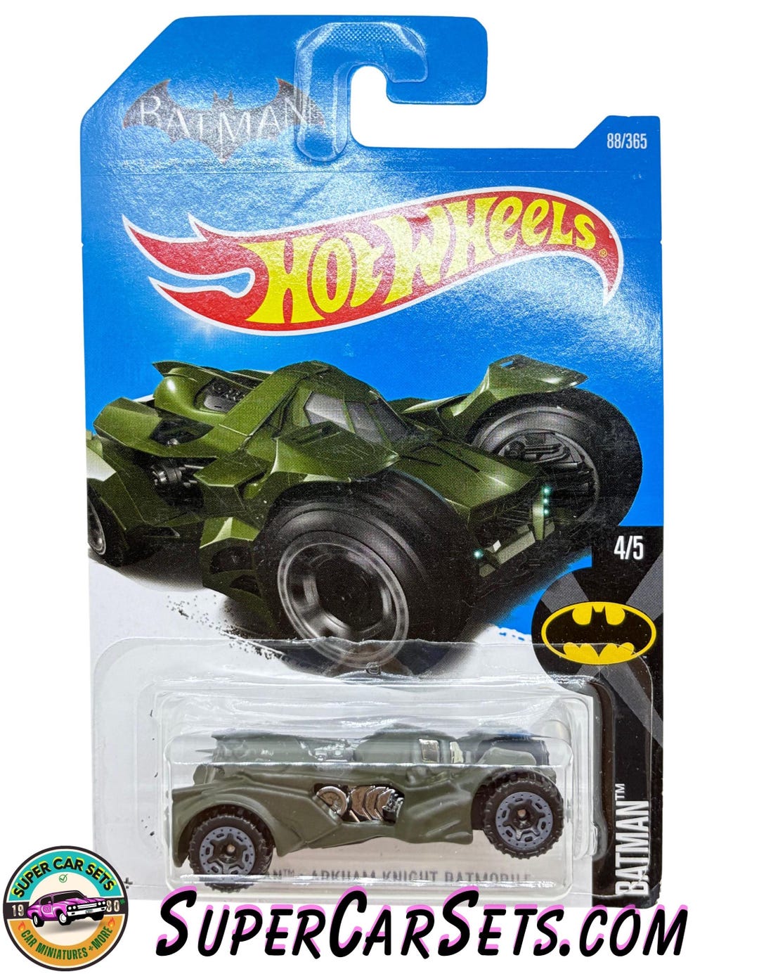 Batmobile (dark Green Colour) (aged Card) - Hot Wheels Batman 2017 (4/5 ...