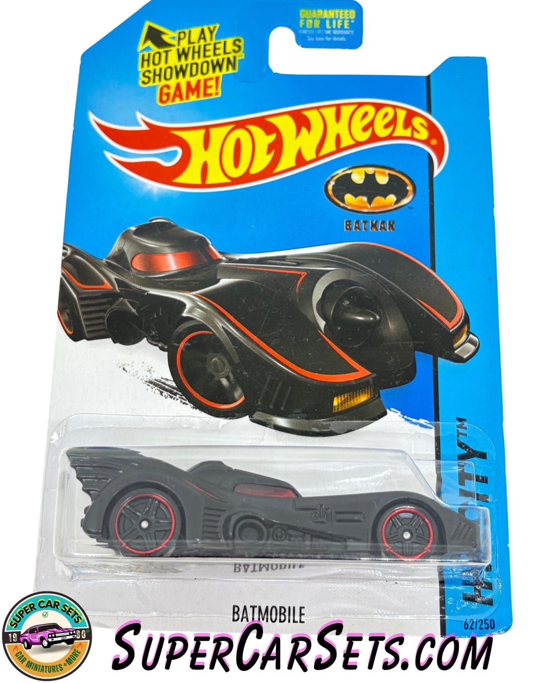 Batmobile (black Colour With Red Stripes) (regular Card) (card Slightly ...