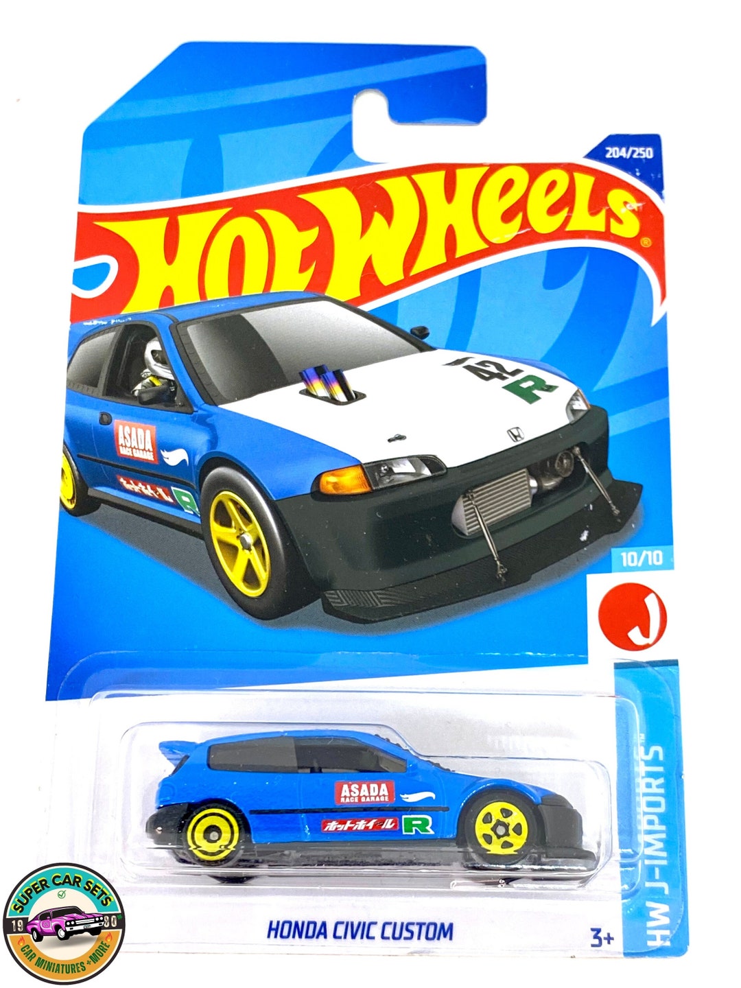 Honda Civic Custom (blue Colour) - Hot Wheels HW J-imports (10/10) (204 ...