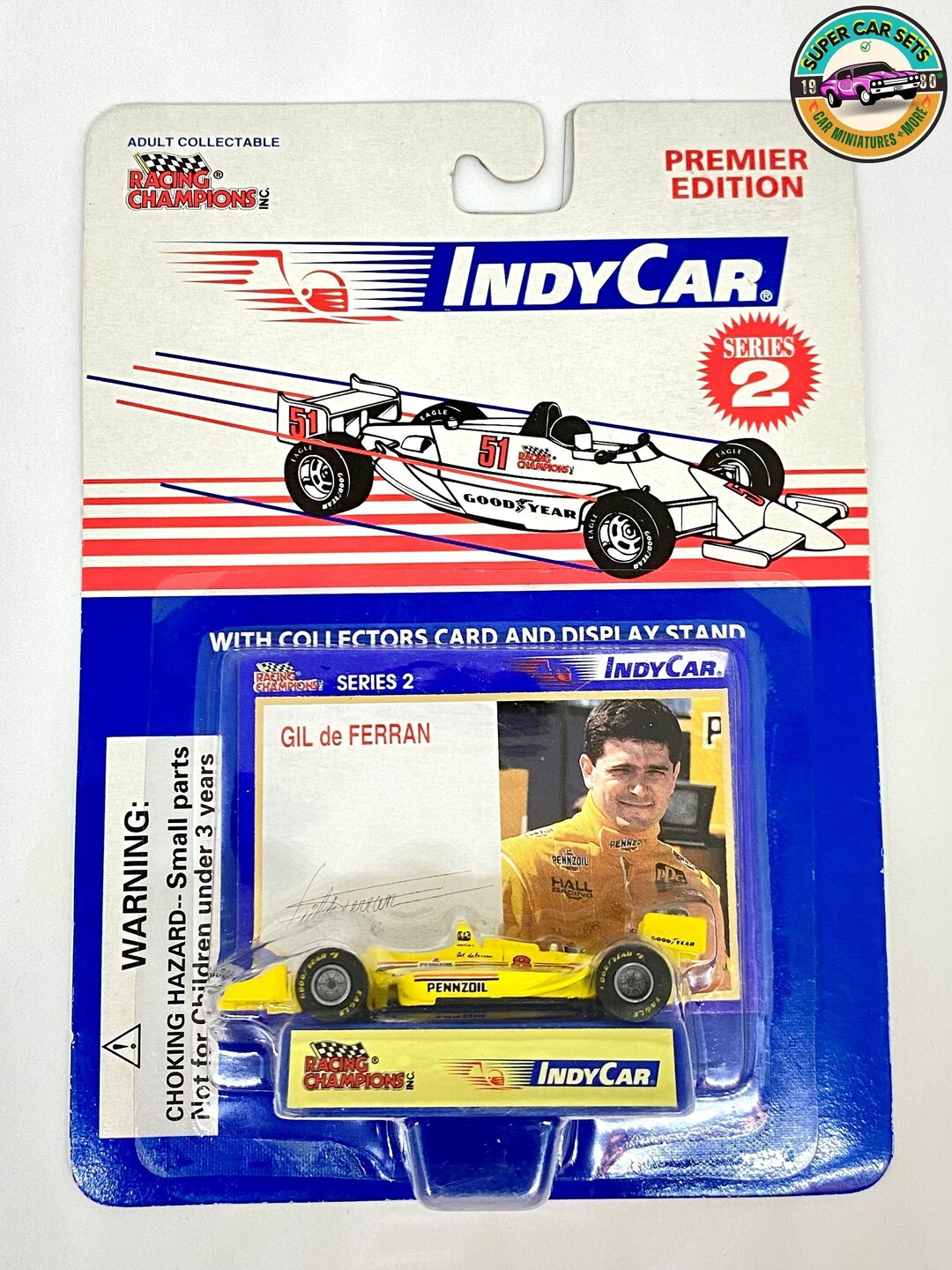 Racing Champions - Indy Car Gil De Ferran - With Collectors Card and ...