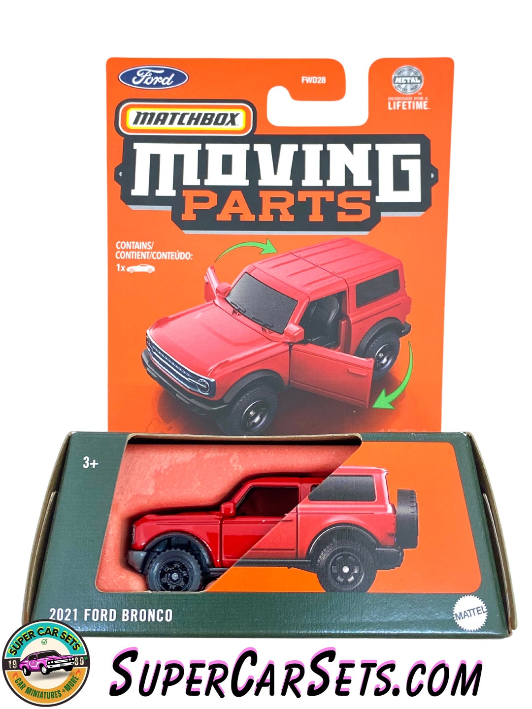 2021 Ford Bronco (red Colour) - Matchbox Moving Parts - Etsy