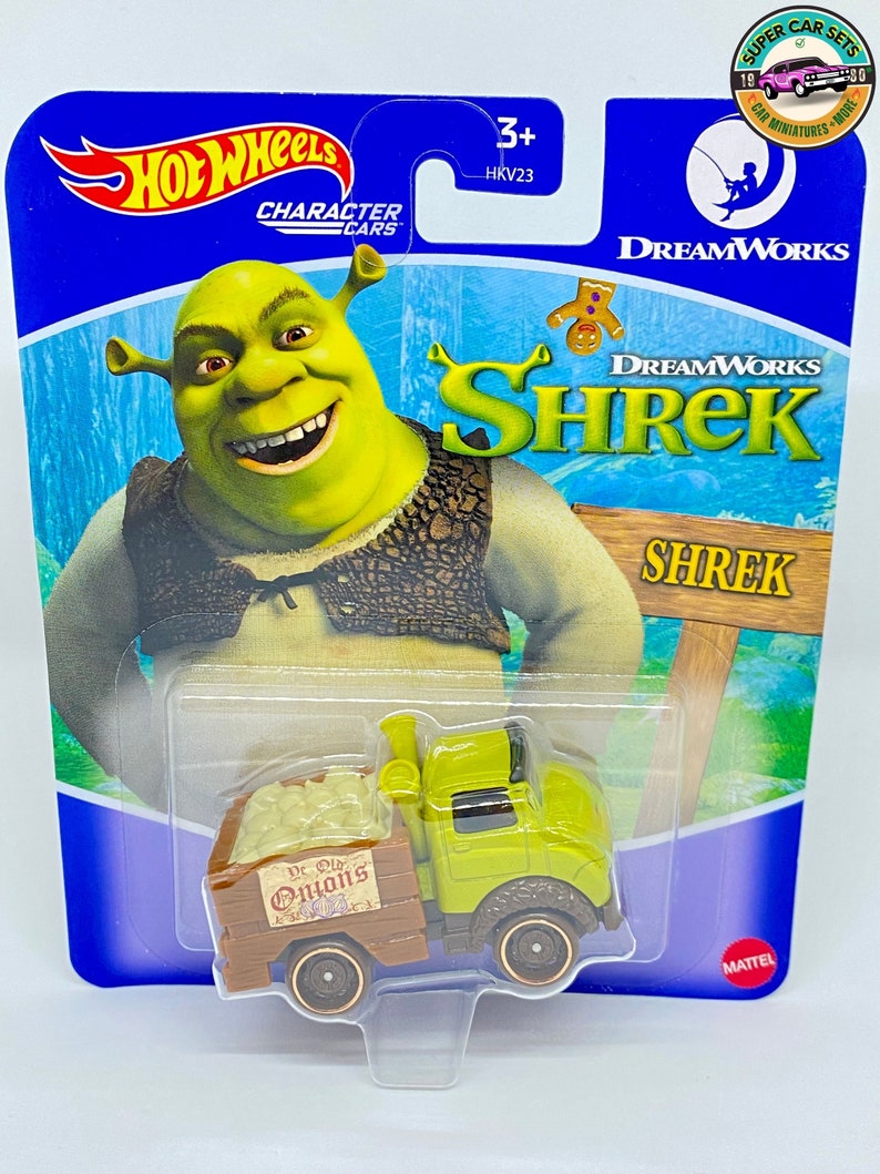 Shrek - Dreamworks - Hot Wheels Character Cars - Etsy