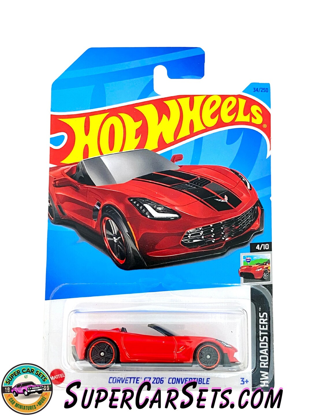 Corvette C7 Z06 Convertible (red Colour) - Hot Wheels HW Roadsters 2023 (4/10) (34/250) - Etsy