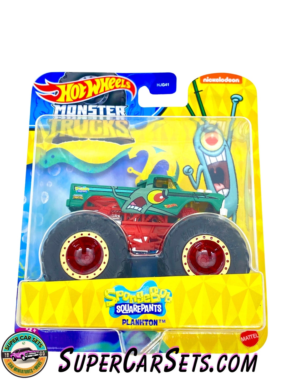 Plankton - Spongebob Squarepants - Hot Wheels Monster Trucks - Etsy