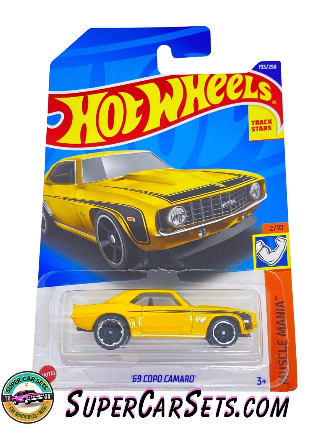 69 Copo Camaro (yellow Colour) (card - Slightly Bent) - Hot Wheels ...