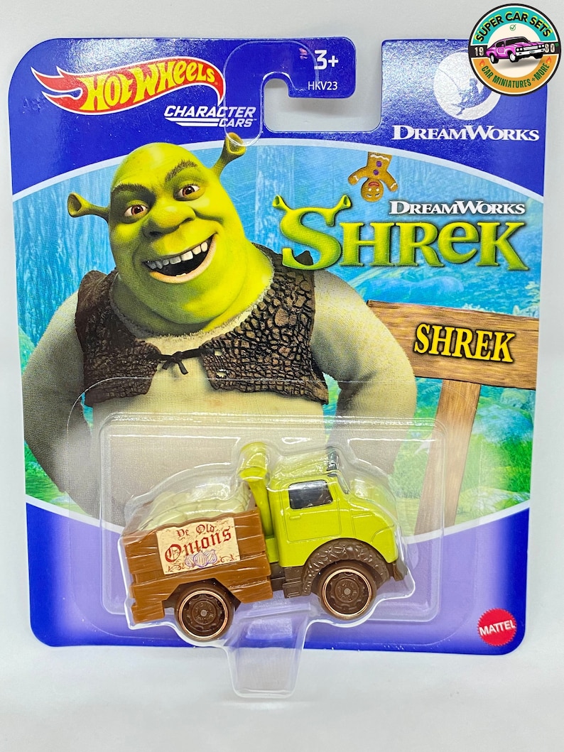 Shrek Dreamworks Hot Wheels Character Cars - Etsy