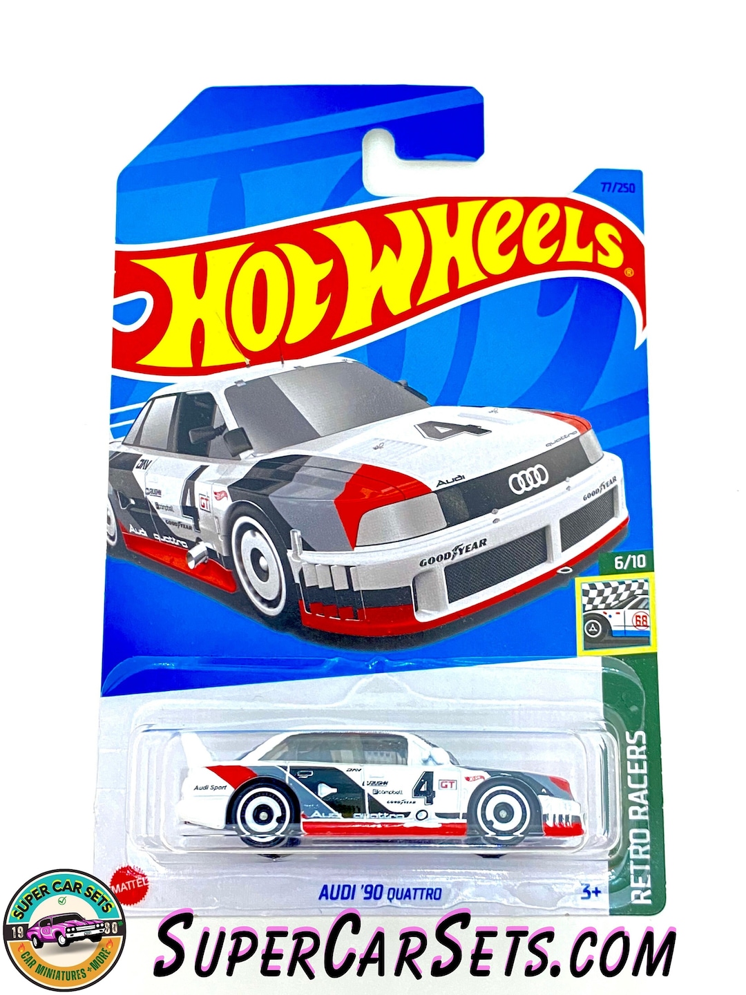 Audi 90 Quattro white Colour Hot Wheels Retro Racers 2023 6/10 77/250 ...