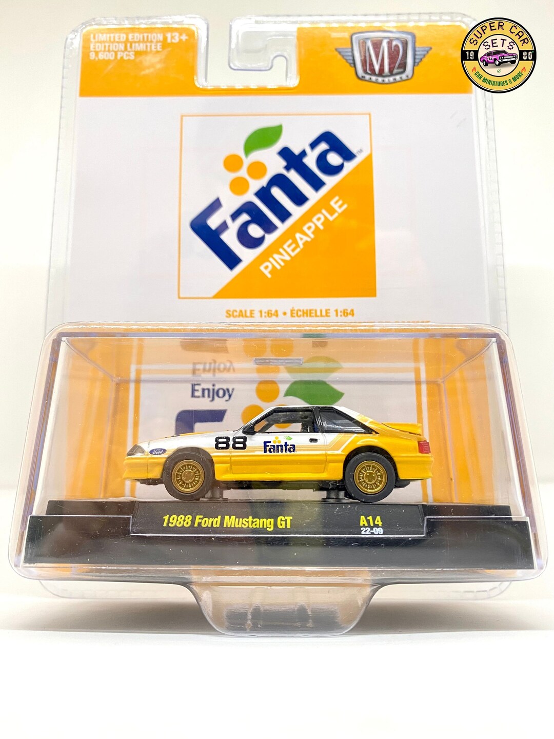 Fanta Pineapple 1988 Ford Mustang Made by M2 Machines - Etsy