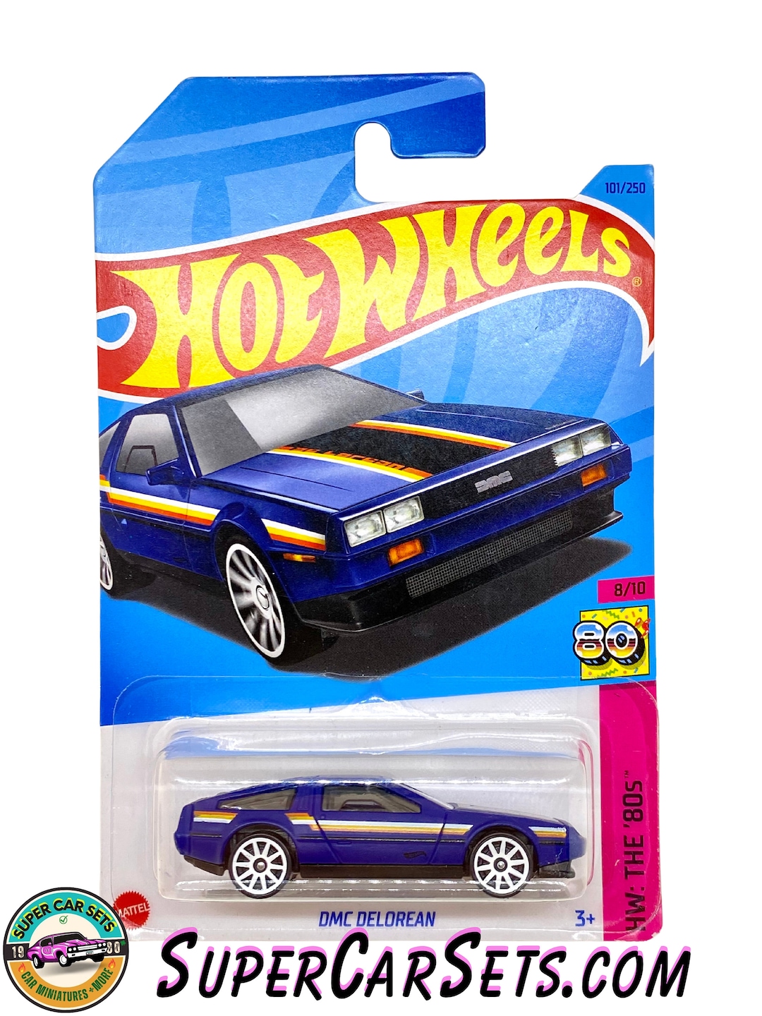 DMC Delorean (dark Blue Colour) - Hot Wheels HW: the ‘80s - 2023 (8/10 ...