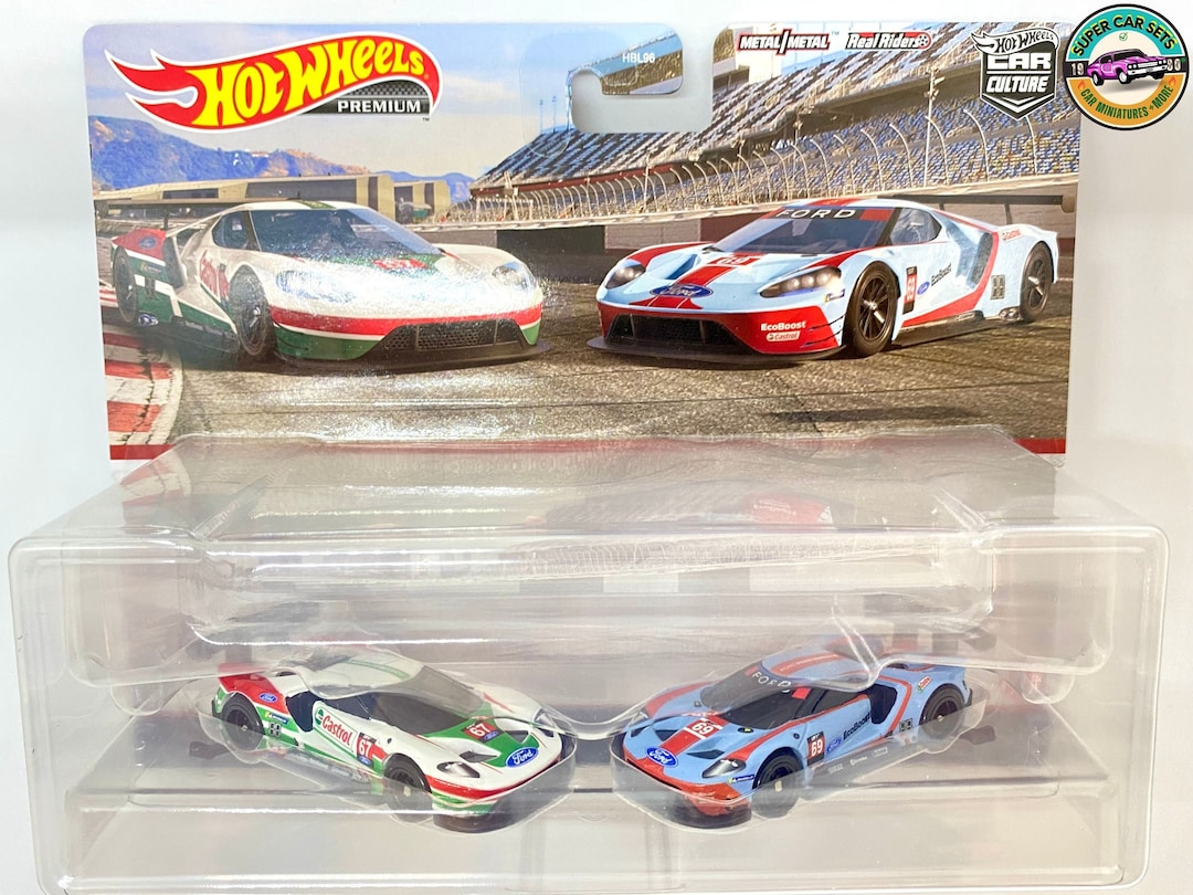 2-cars-pack - ’16 Ford GT Race + ’16 Ford GT Race - Hot Wheels Premium ...
