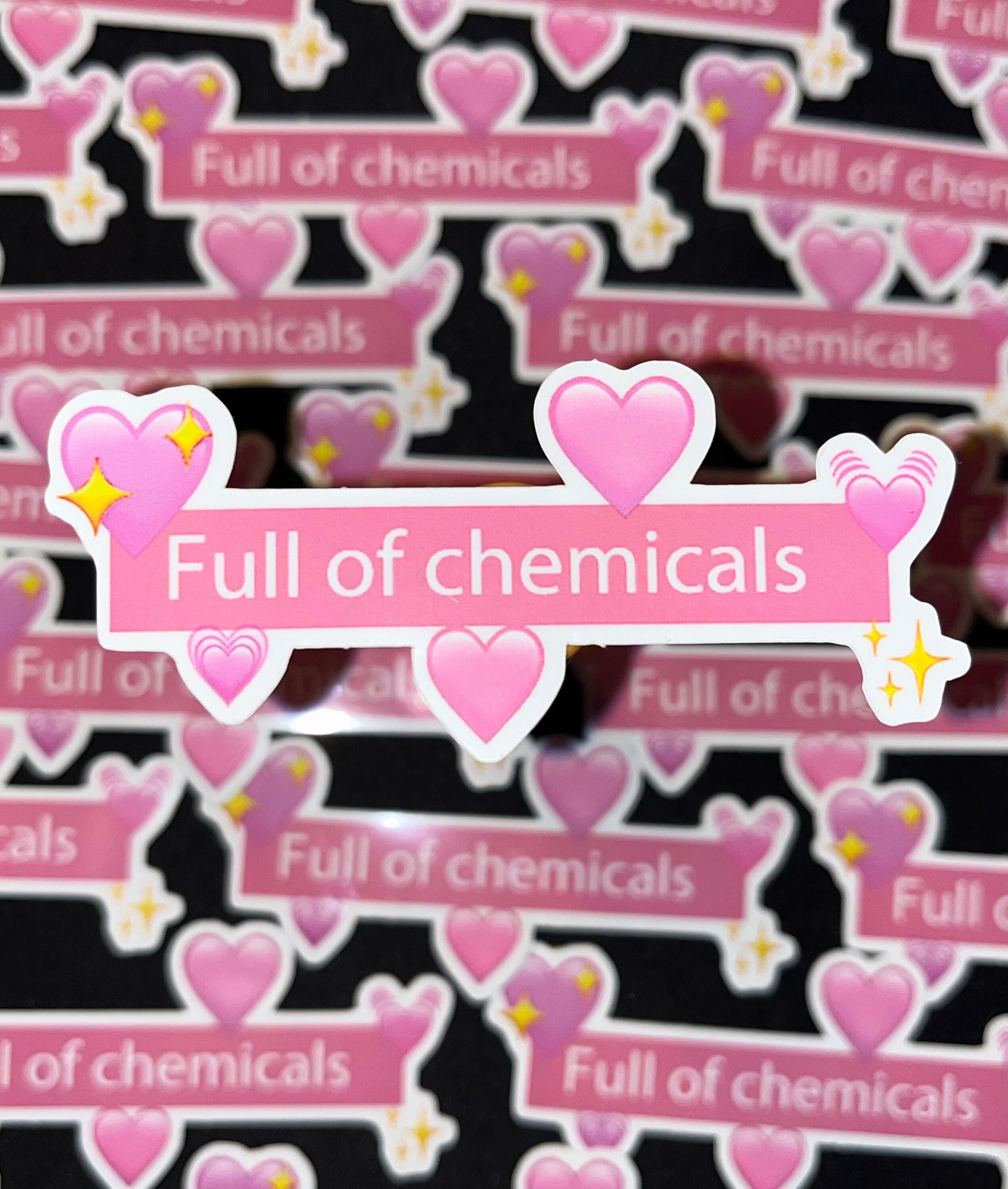 Full of Chemicals Sticker - Etsy