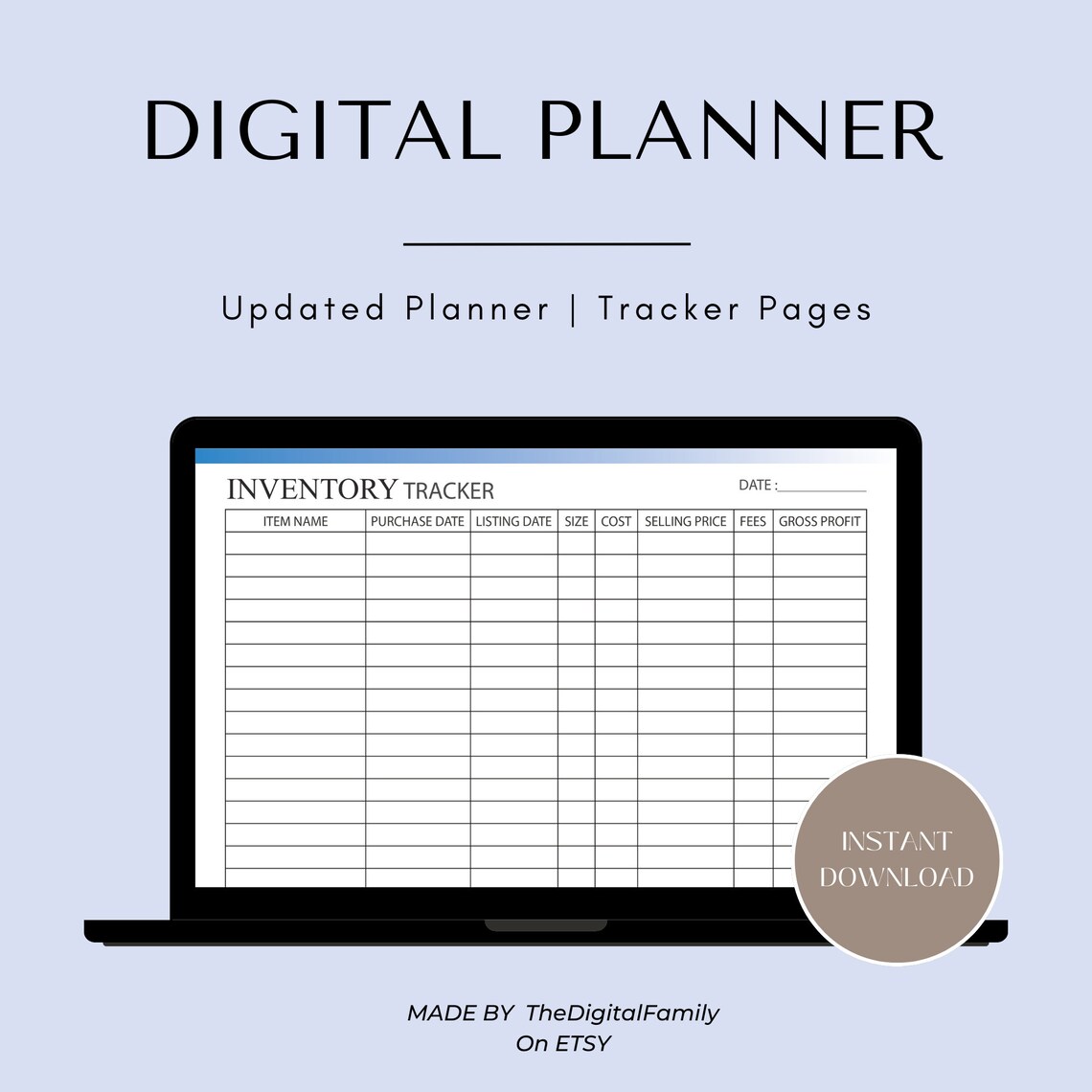Inventory Tracker Printable Inventory Sheet Small Business - Etsy Canada