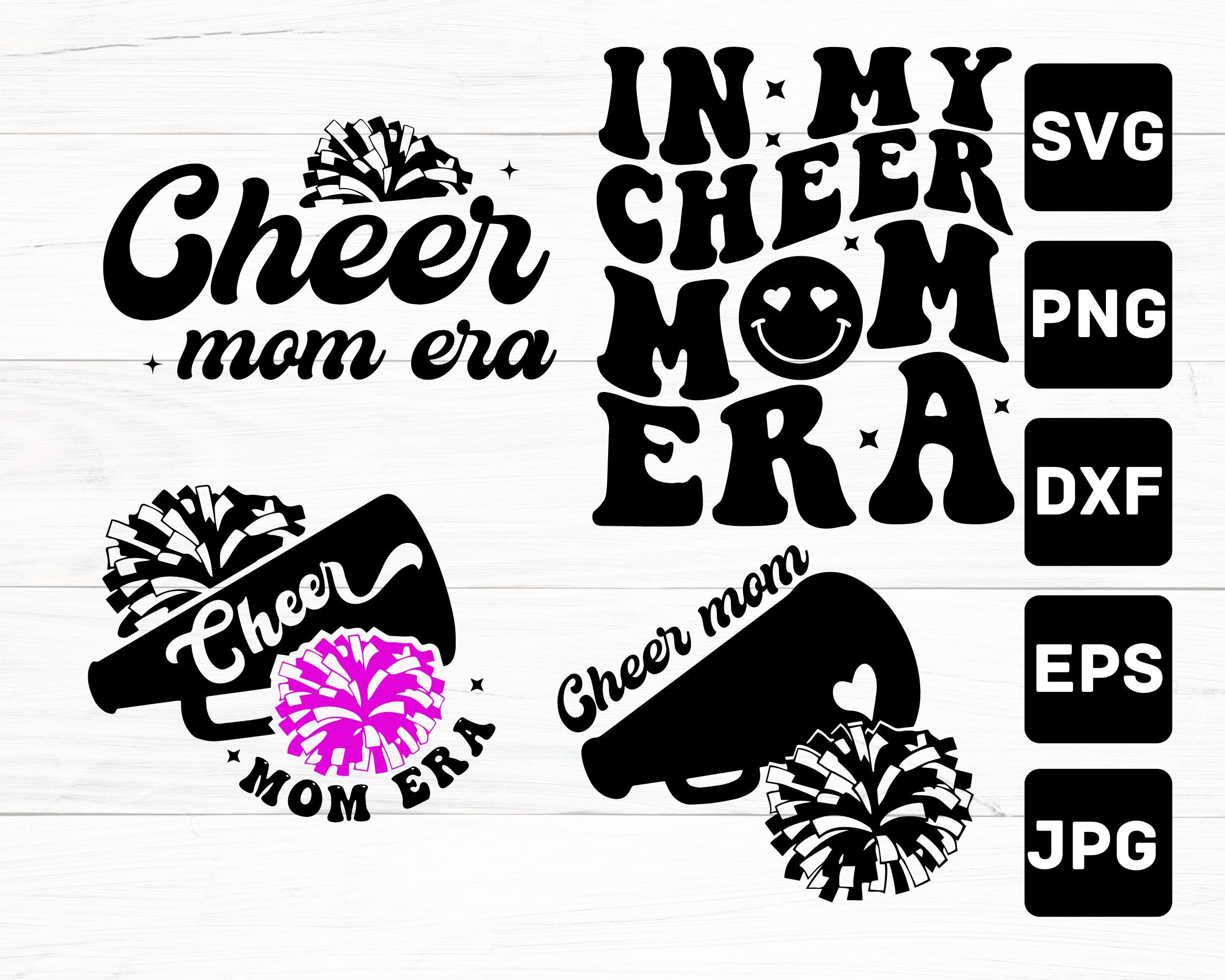 In My Cheer Mom Era SVG Bundle, Cheer Mom Svg, Cheer Mama Svg Png, Cheer Shirt Svg, Cheerleading ...