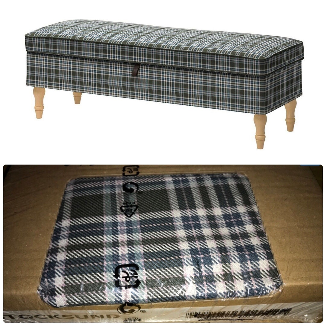 Ikea Stocksund Cover for Bench Slipcover Segersta Multicolor Plaid 504. ...