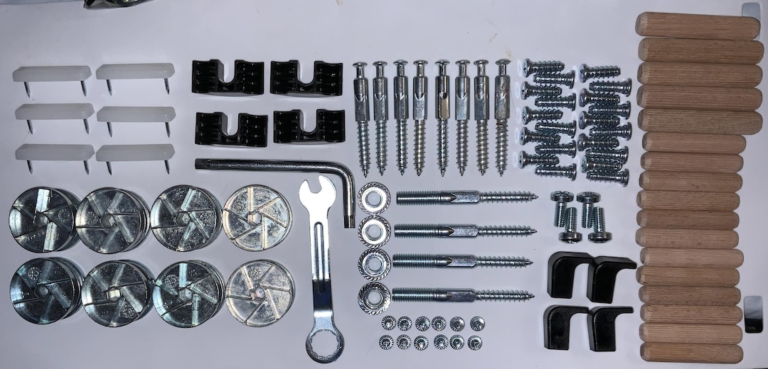 IKEA MALM Bed Frame Replacement Parts Hardware High Version King Queen ...