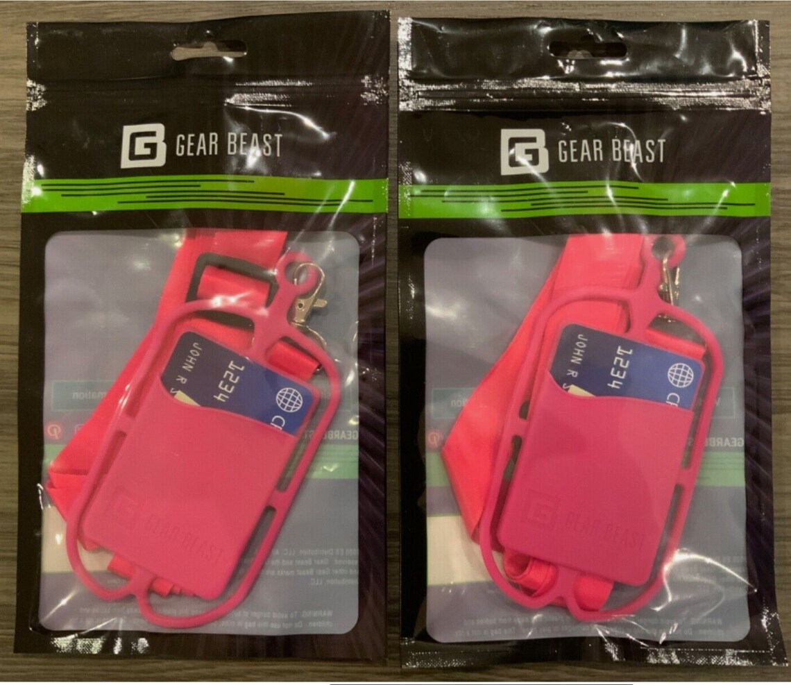 Two 2x GEAR BEAST Cell Phone Lanyard - Universal Neck Phone Holder W ...