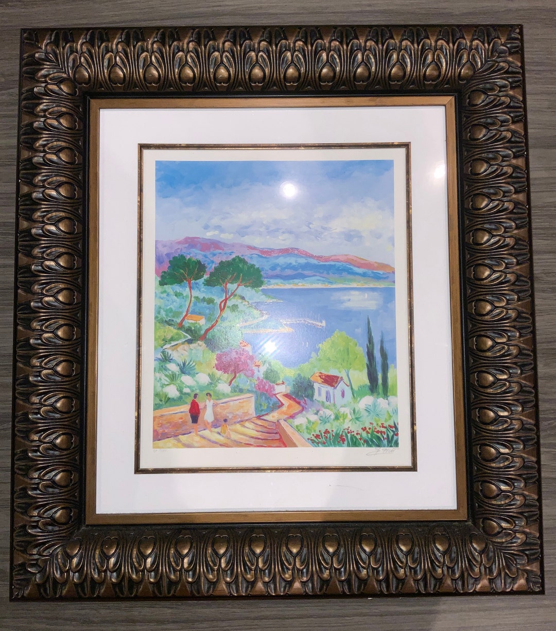 L’escalier Au Soleil Print and Frame - Signed by Artist Jean-claude ...