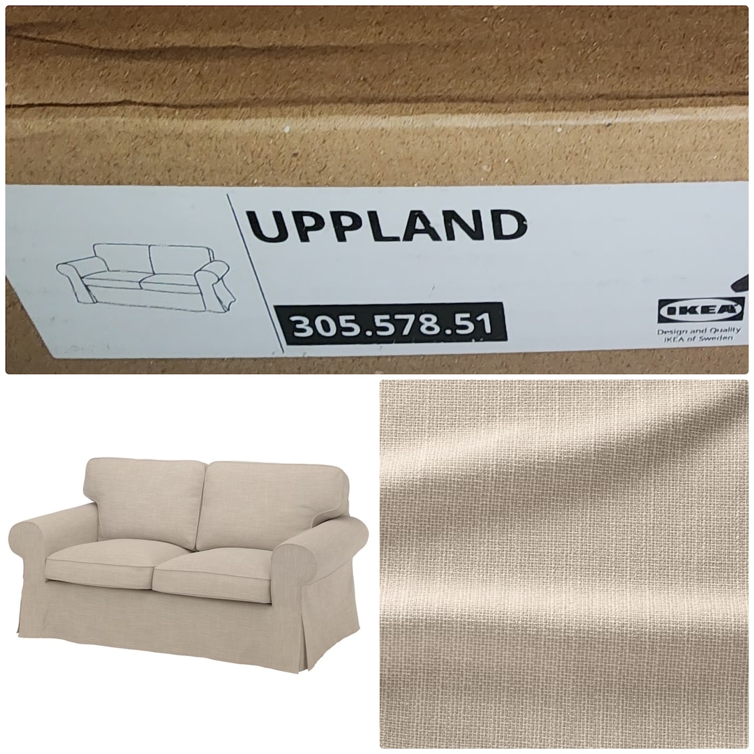 IKEA UPPLAND Bezug fur Zweiersofa Hillared beige 305.578.51 Etsy