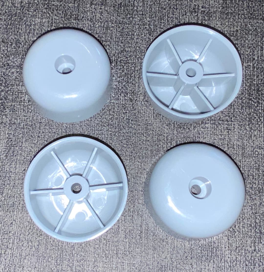 Set of 4 IKEA DETOLF Base Feet 113290 for Glass Cabinet in GREY - Etsy