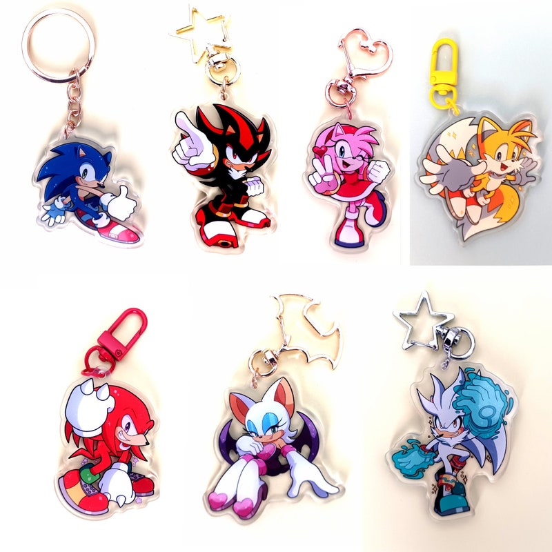 Sonic Keychain - Etsy