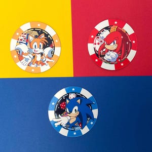 Sonic Heroes Poker Chips 3 Pack - Etsy