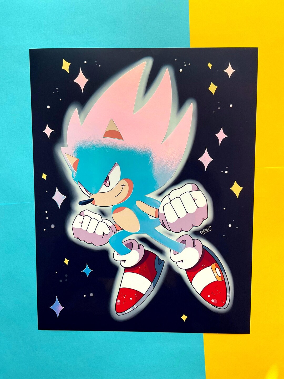 Hyper Sonic Holographic Print Limited Edition - Etsy