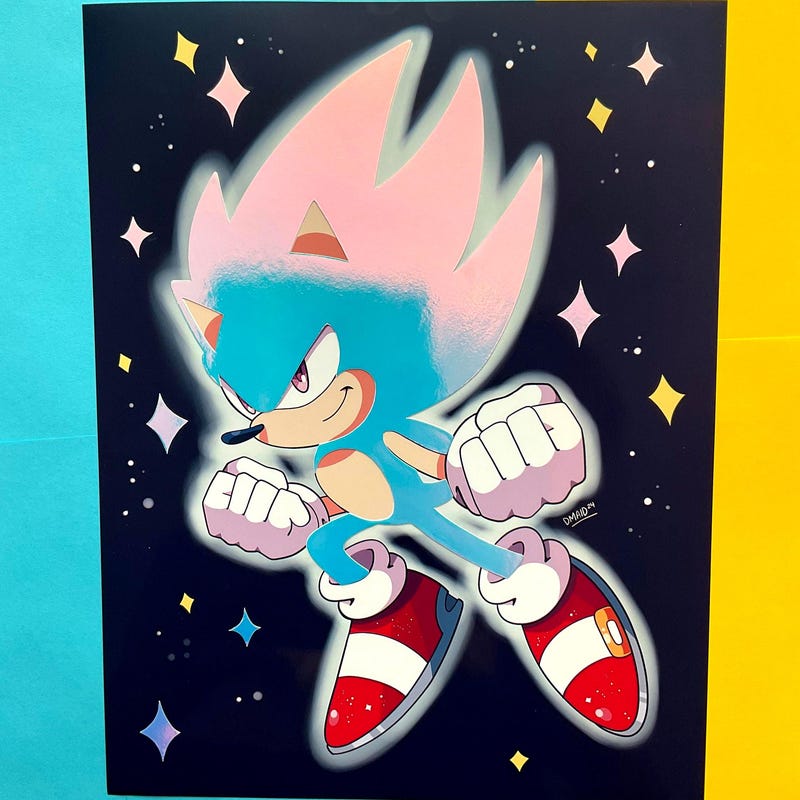 Hyper Sonic Plush - Etsy