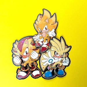 Super Sonic Shadow and Silver Sticker - Etsy