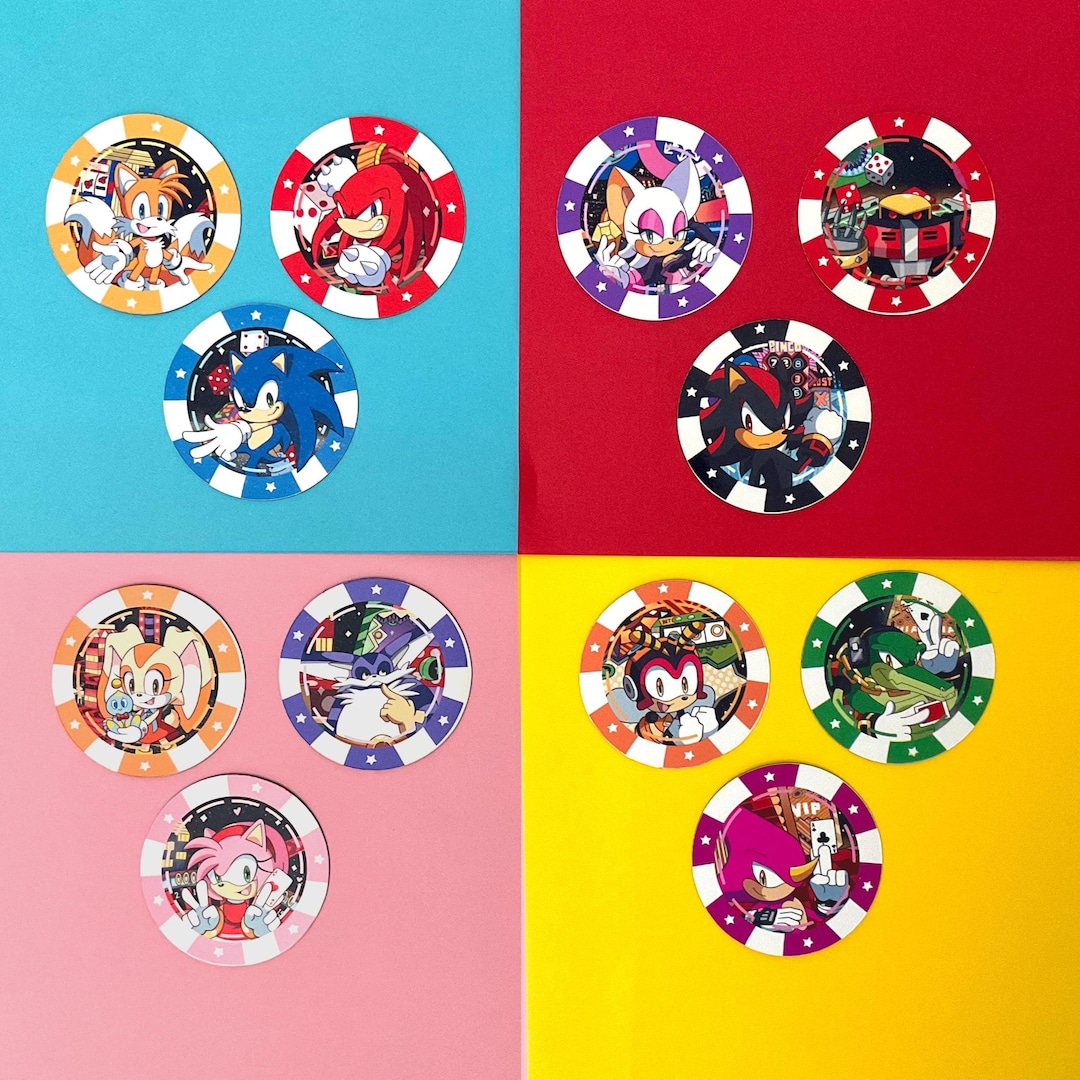 Sonic Heroes Poker Chips 3 Pack - Etsy
