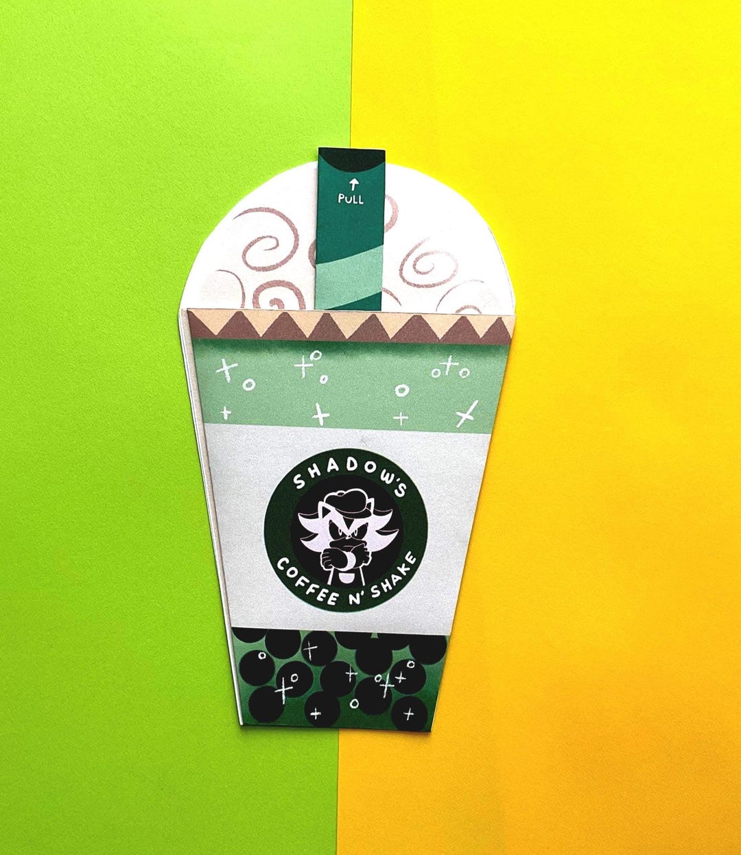 Shadow Barista Greeting Card - Etsy