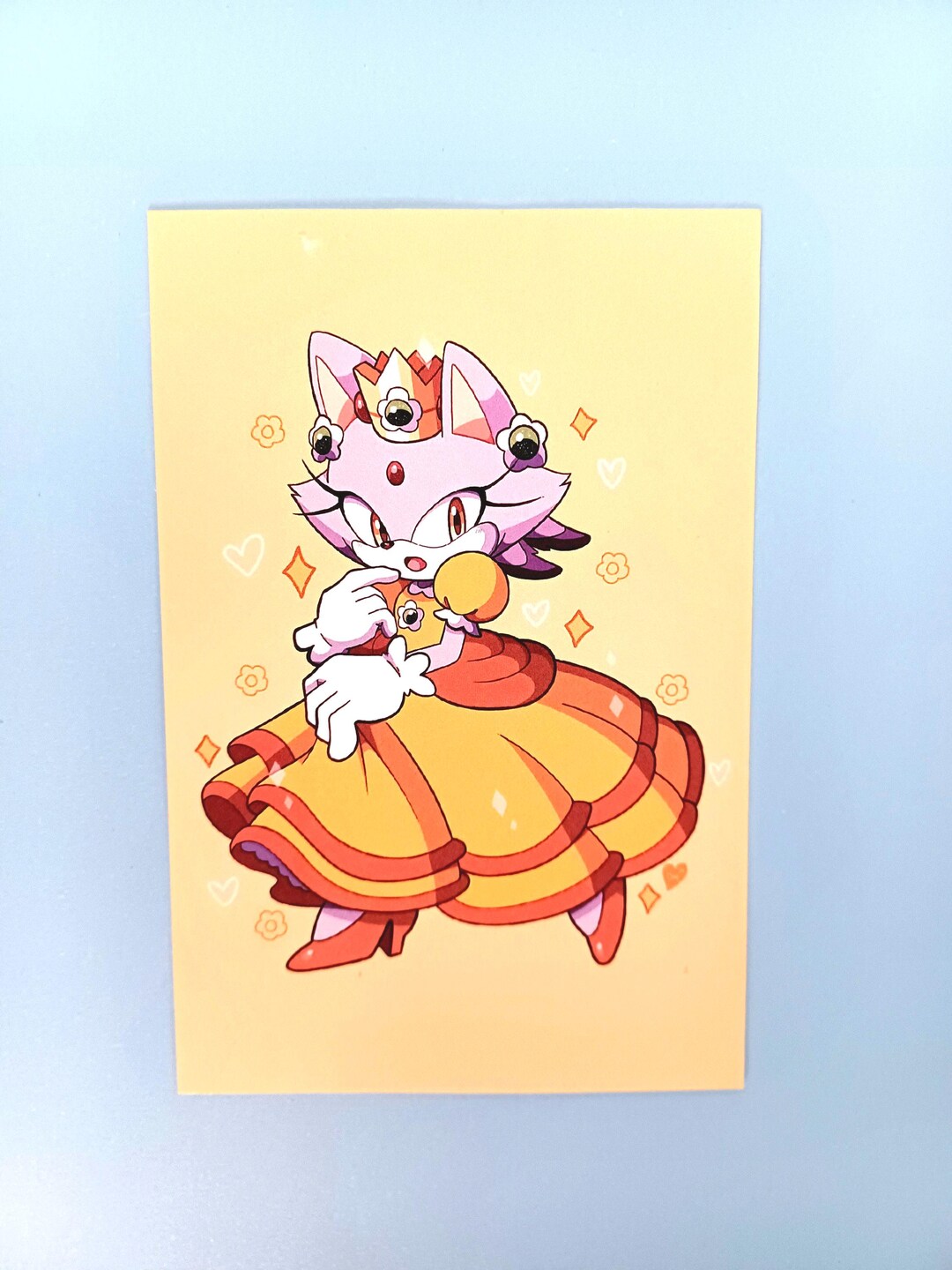 Blaze as Princess Daisy Mini Print - Etsy