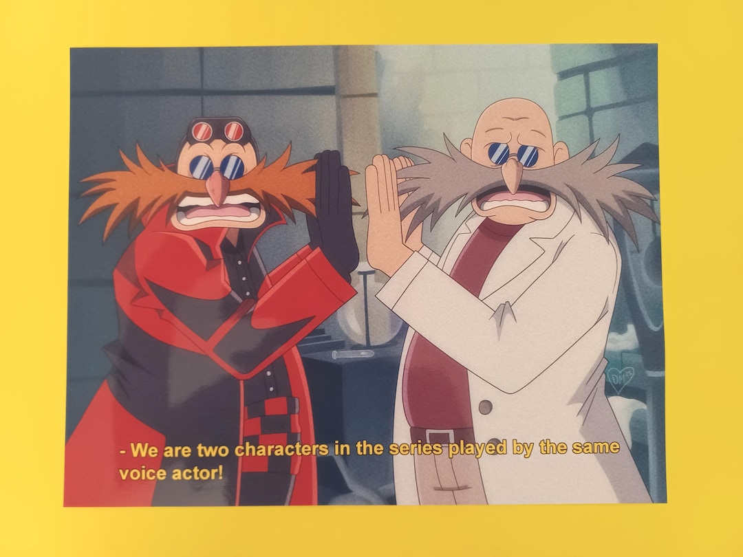 Robotnik and Gerald Voiced From Same Actor Print - Etsy