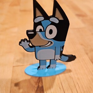 Bluey Holographic Plate Character Desk Stand or Play Toy Sparkle - Etsy