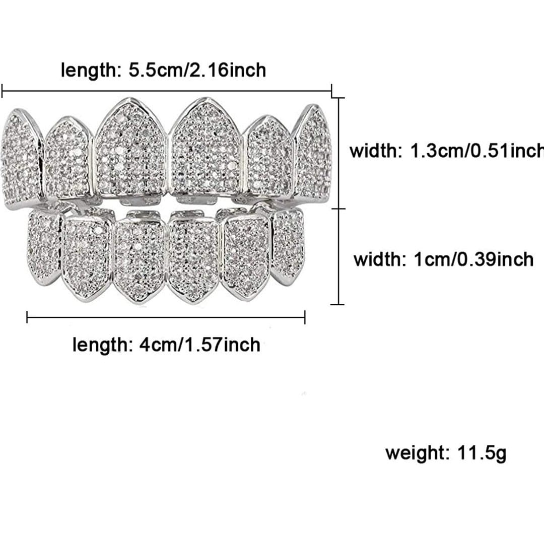 Iced Out Bling Cristal Zircon Teeth Grillzhip Hop Style Iced - Etsy