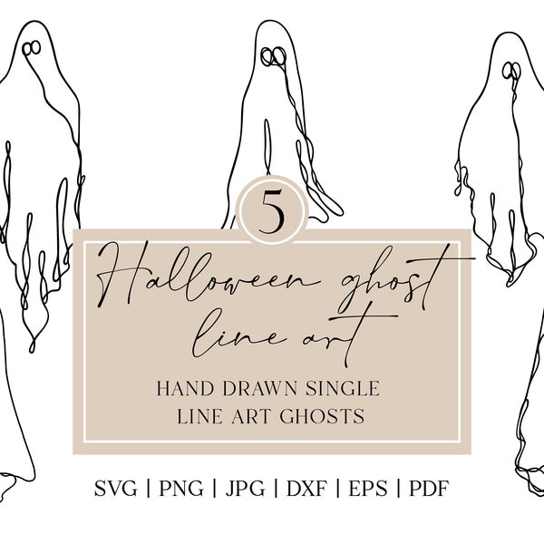 Halloween Line Drawing Printable - Etsy
