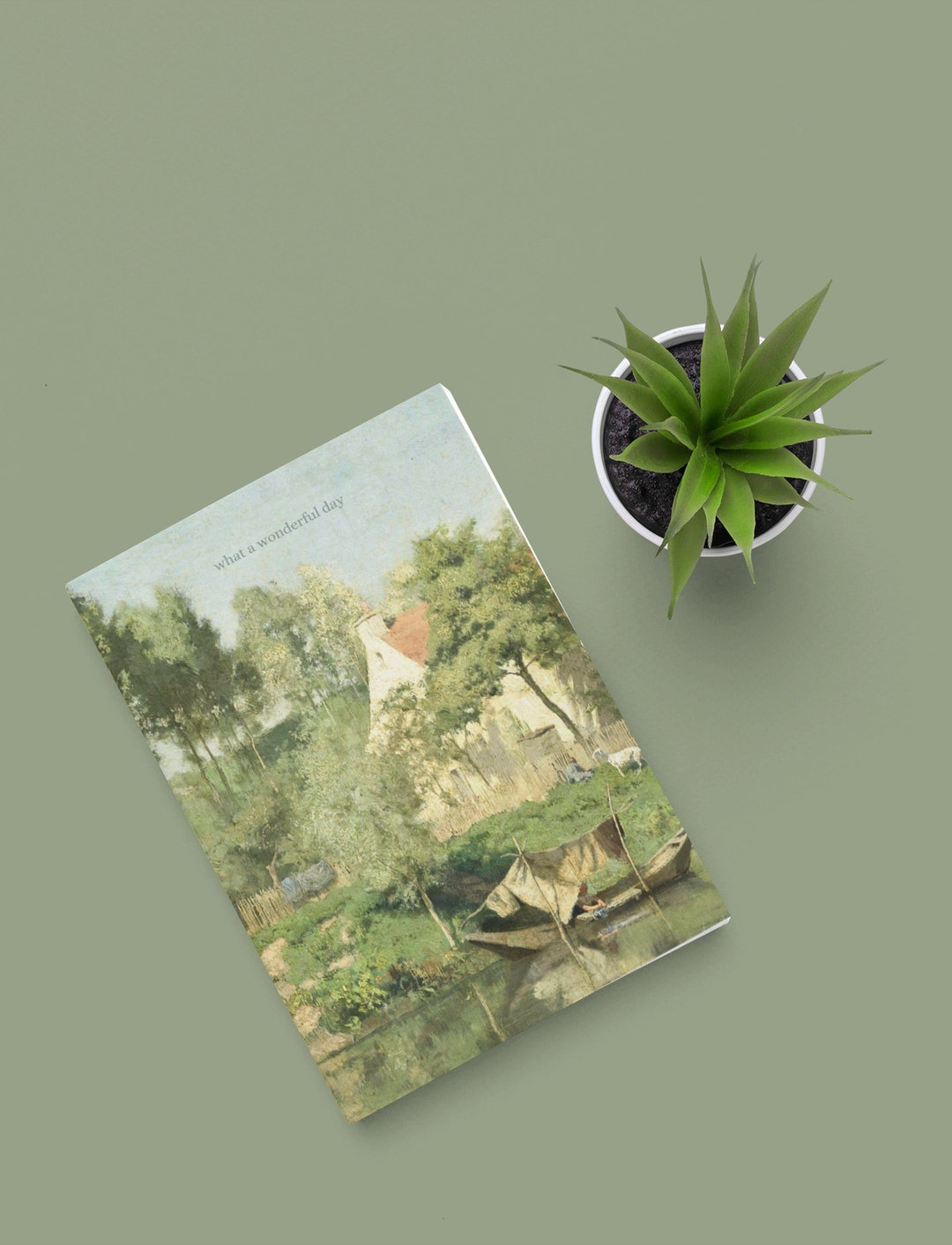 Cottage Core Hardcover Journal, Vintage Aesthetic Art, Hard Cover ...