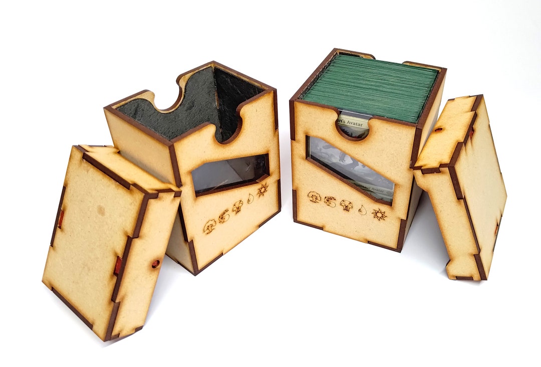 Deck Box Digital Files, 3mm, DXF, SVG, Laser Cut With 3D Printed Clip ...