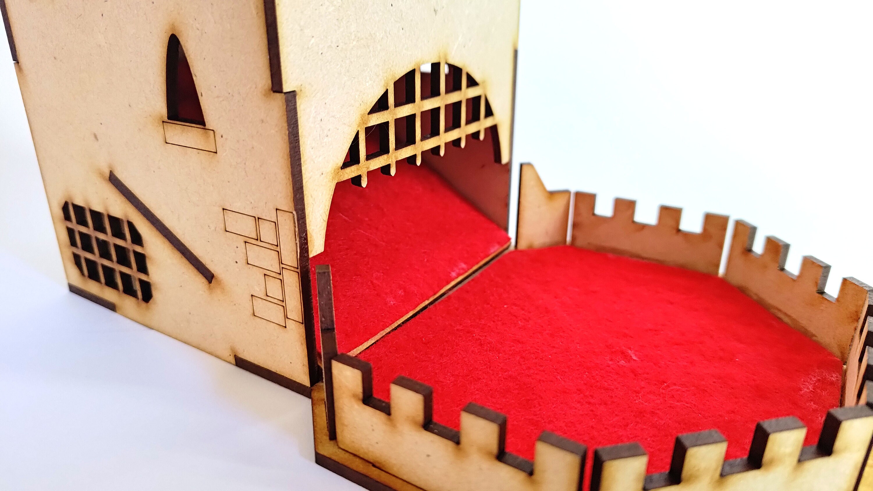 Dice Tower Digital Files, 3mm Laser Cut, Fabric, SVG - Etsy