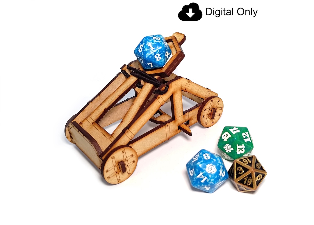 Dice Catapult Digital Files, Laser Cut 3mm Wood, DXF SVG - Etsy
