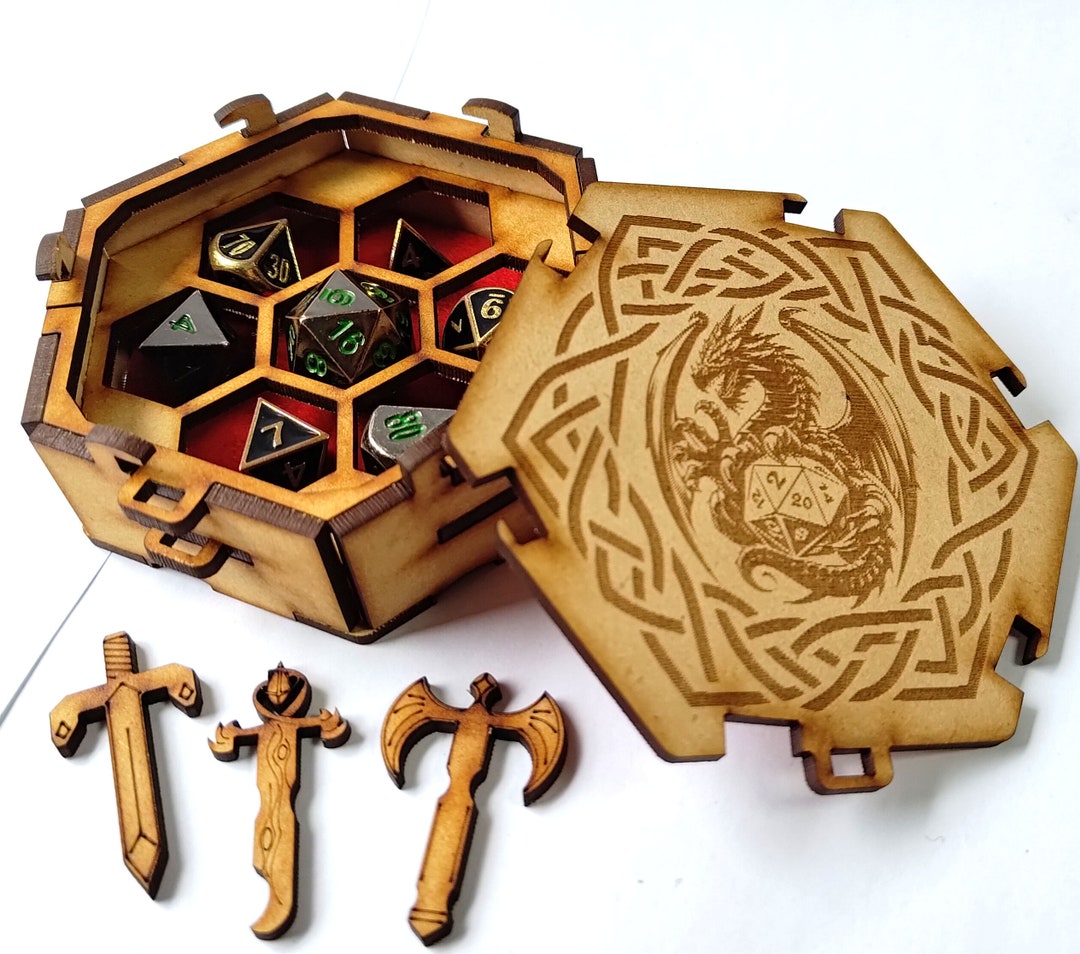 Hexagon Dice Box Digital Files, Laser Cut 3mm Wood, DXF SVG - Etsy
