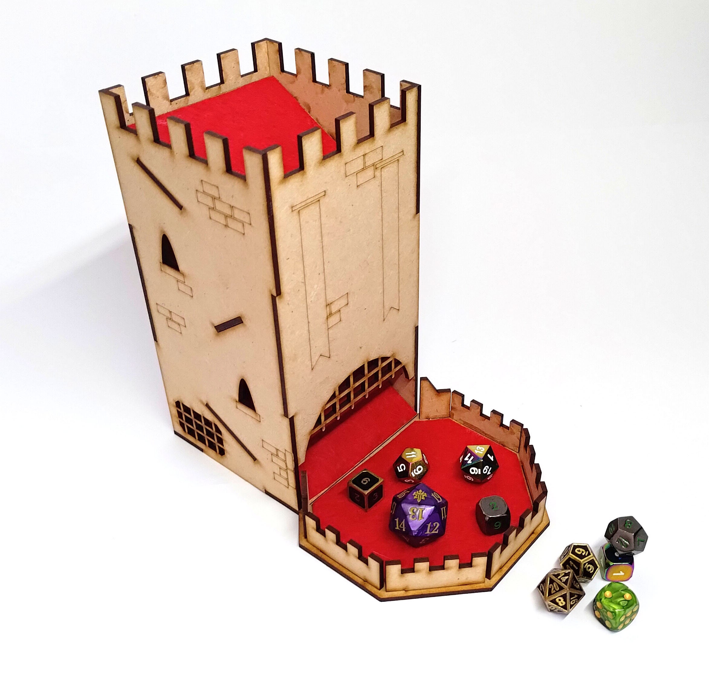 Dice Tower Digital Files, 3mm Laser Cut, Fabric, SVG - Etsy