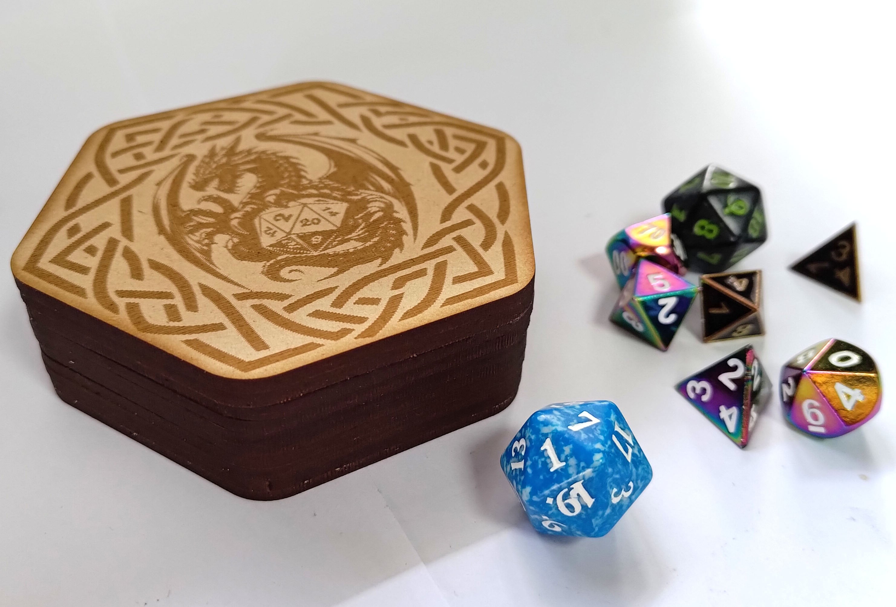 Layered Dice Box Hexagon Digital Files, Laser Cut 3mm Wood, DXF SVG - Etsy