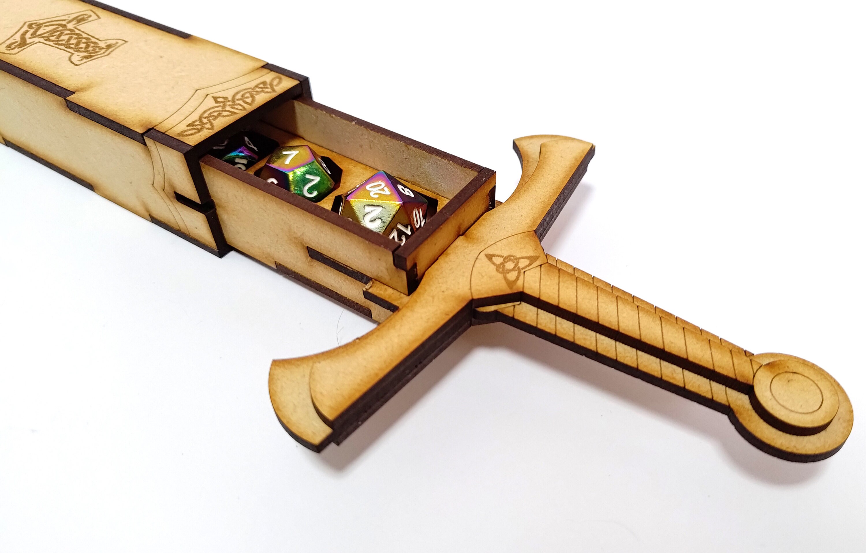 Dagger Dice Box Digital Files, Laser Cut 3mm DXF SVG - Etsy