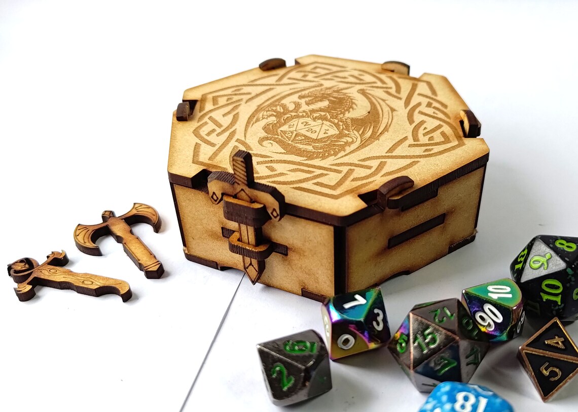 Hexagon Dice Box Digital Files, Laser Cut 3mm Wood, DXF SVG - Etsy ...