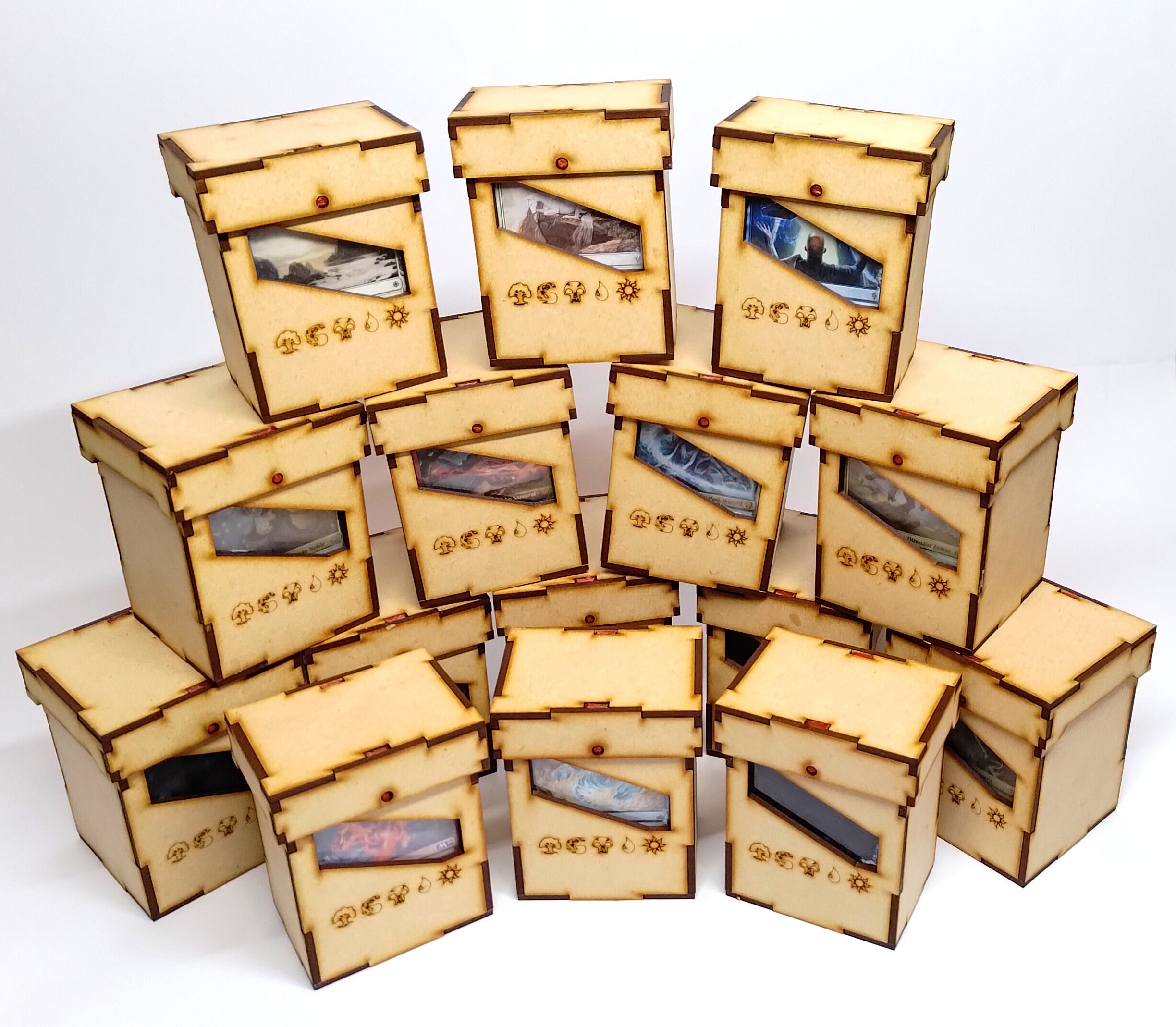 Deck Box Digital Files, 3mm, DXF, SVG, Laser Cut With 3D Printed Clip ...