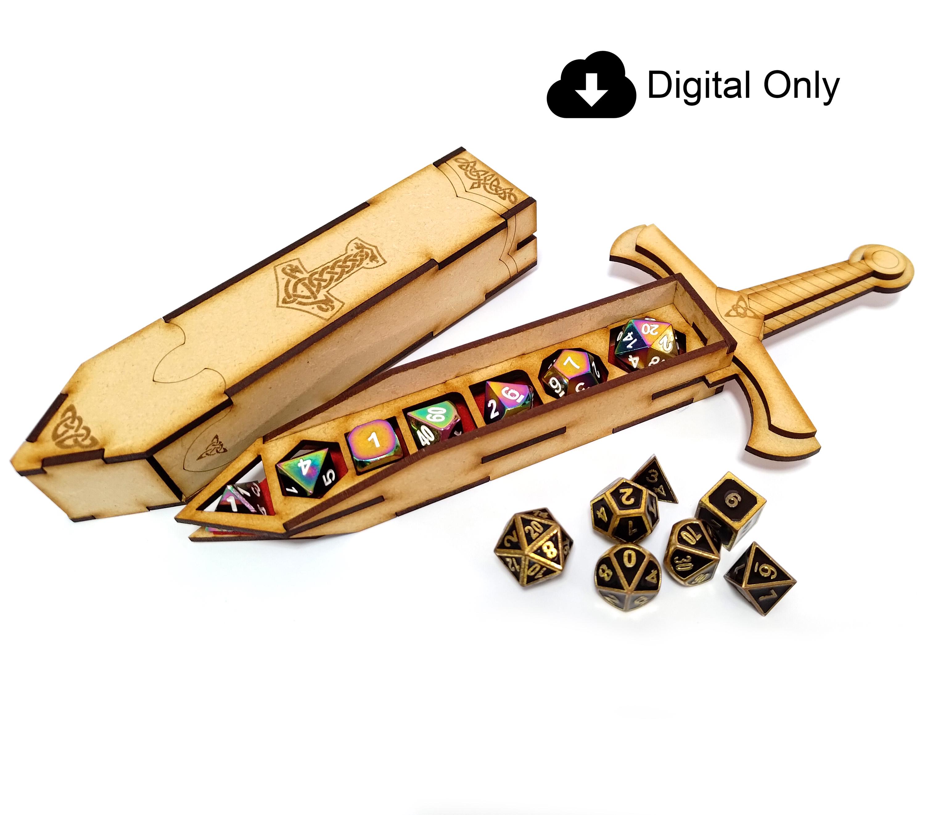 Dagger Dice Box Digital Files, Laser Cut 3mm DXF SVG - Etsy