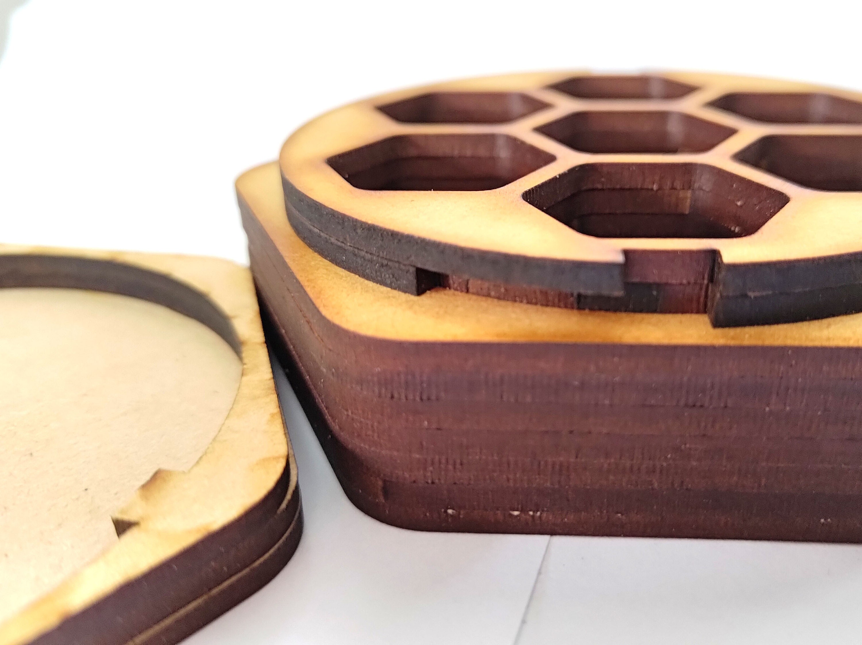 Layered Dice Box Hexagon Digital Files, Laser Cut 3mm Wood, DXF SVG - Etsy