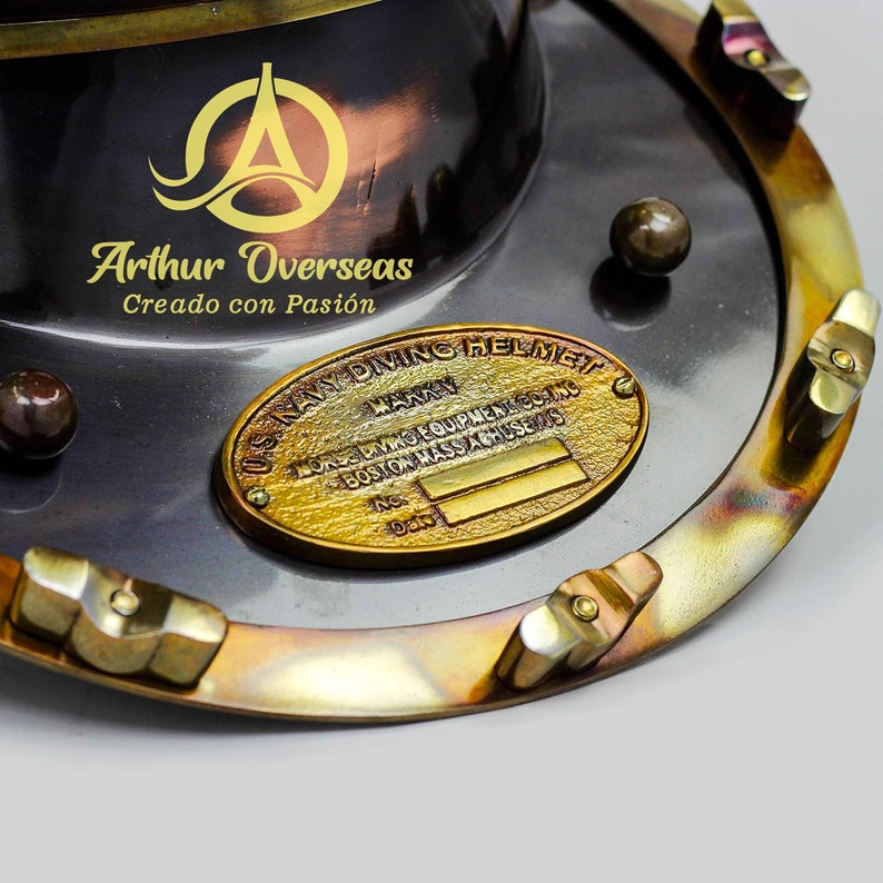 Vintage Mark V Diving Helmet | 18'' US Navy Scuba Diver Helmet ...