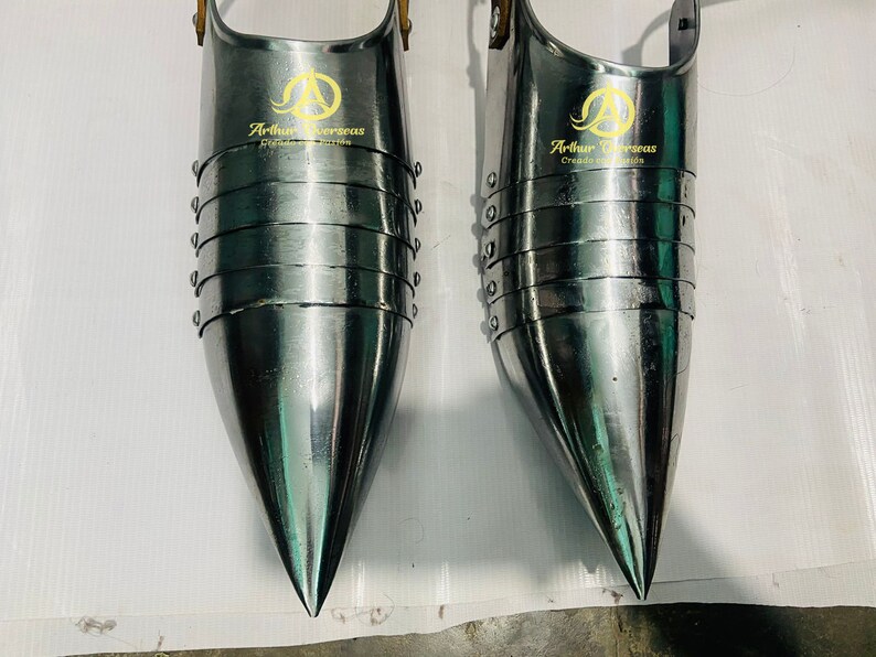 Medieval Gothic Armor Shoes in Steel Wearable Costume Replicas One Pair ...