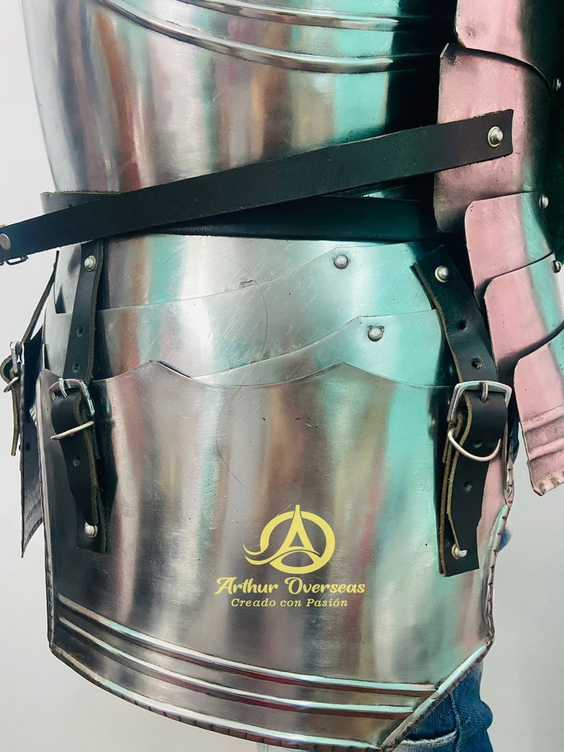 Medieval 18 Gauge Steel Knight Gothic Chest Armor Cuirass With Tassets ...